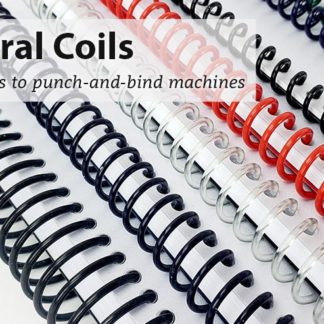 Coil Binding - 4:1 Pitch Plastic (100 count) | Popp Binding & Laminating