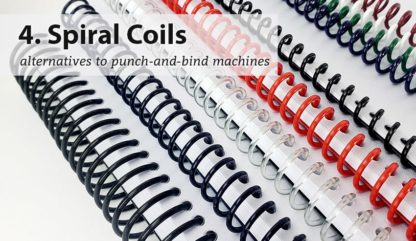 Coil Binding - 4:1 Pitch Plastic (100 count) | Popp Binding & Laminating
